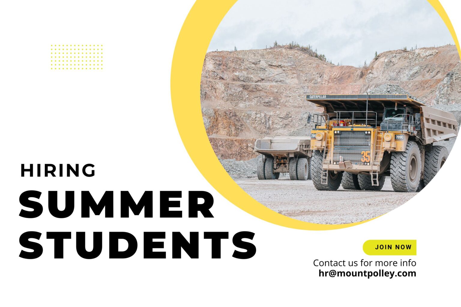 Now Hiring Summer Students - Apply Now! - Mount Polley
